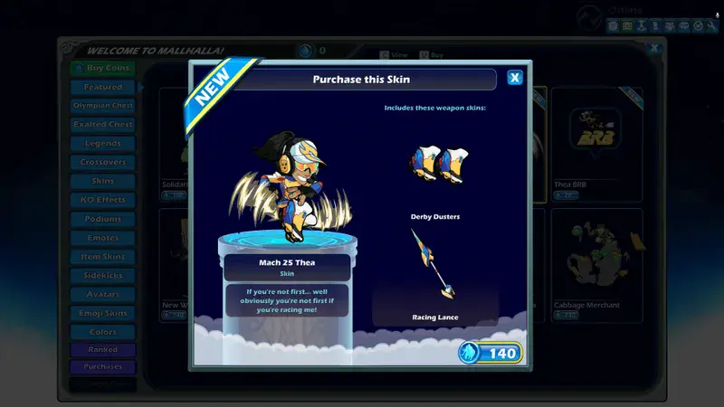 Thea in Brawlhalla: Available Now | DashFight