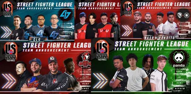 Street Fighter League Reveals Participating Teams | DashFight