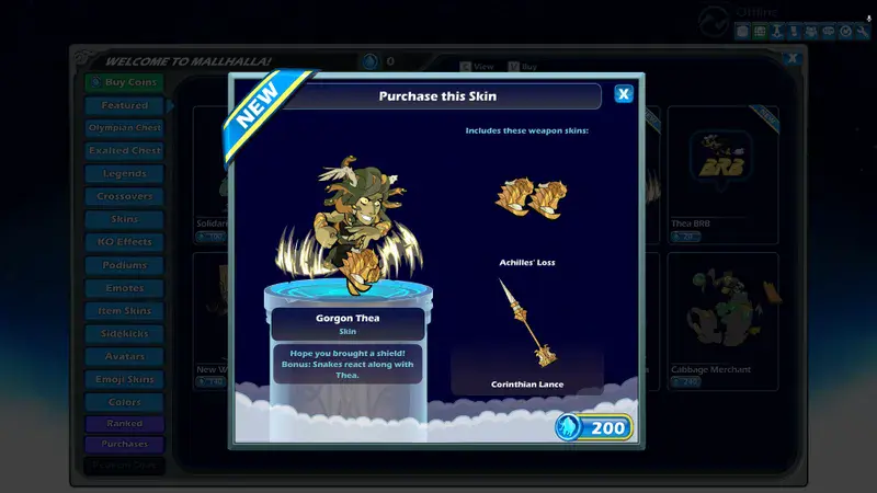 Thea in Brawlhalla: Available Now | DashFight