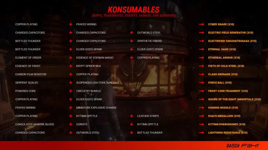 MK11 Forge Recipes Krypt Guide | DashFight