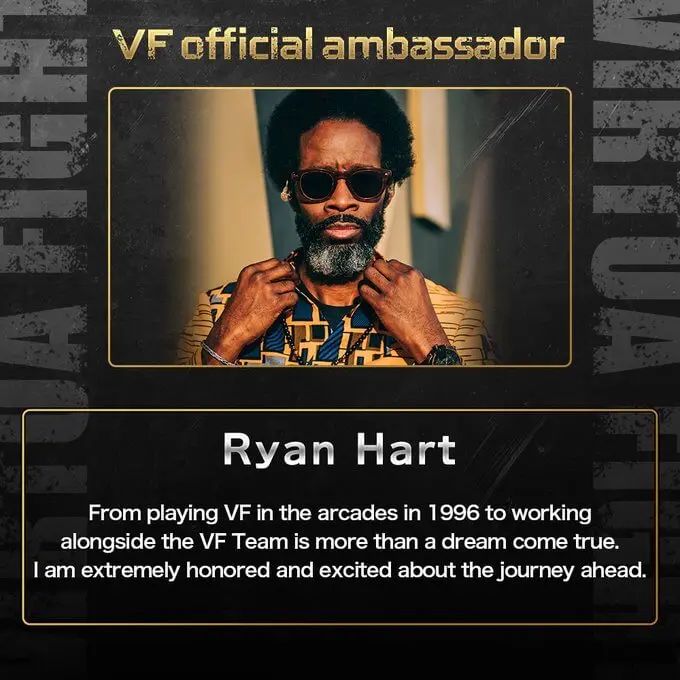 Ryan Hart Will Be Virtua Fighter 6 Representative | DashFight