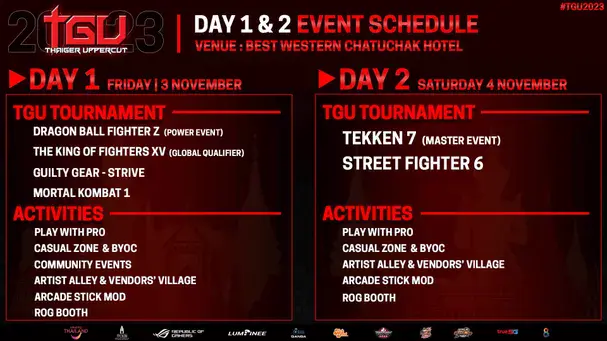 TGU 2023: Games and Schedule | DashFight